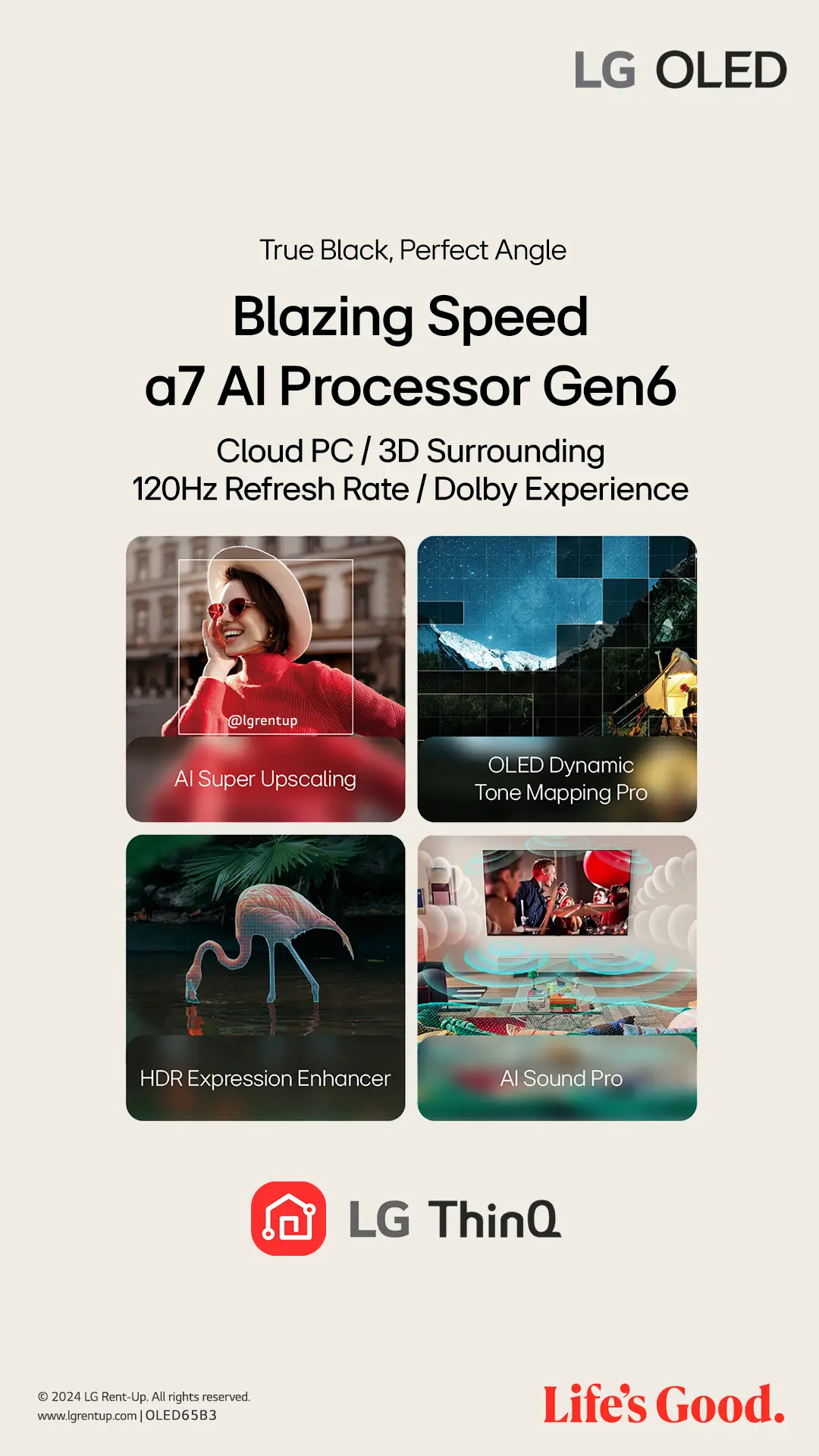 LG OLED Smart TV OLED65B3