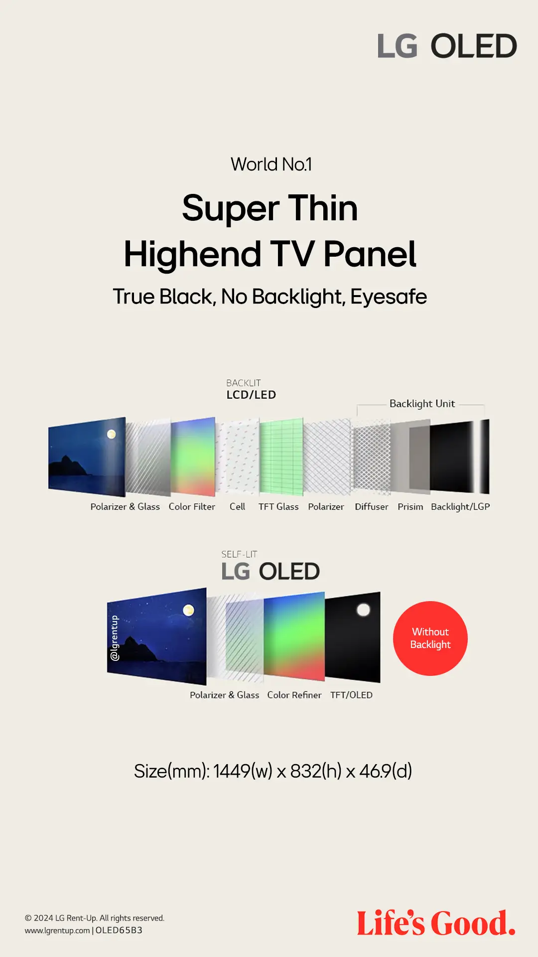 LG OLED Smart TV OLED65B3